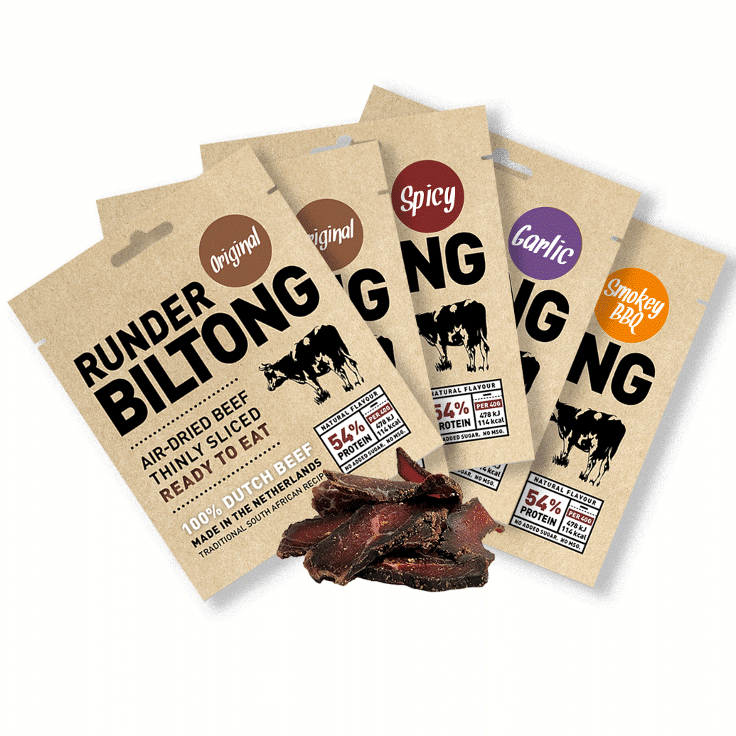 40g Biltong Snack Bags The Netherlands Amsterdam – Runder Biltong
